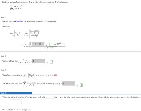 Solved Find The Radius Of Convergence R And Interval Of Chegg