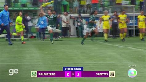 Vídeo Palmeiras x Santos Melhores Momentos futebol ge