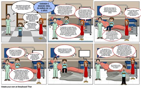 Higiene Oral En Niños De 1 A 6 Años Storyboard