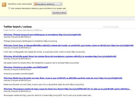 Si Tienes Poco Tiempo Para Leer Twitter Prueba TwitRSS Me Curioseando