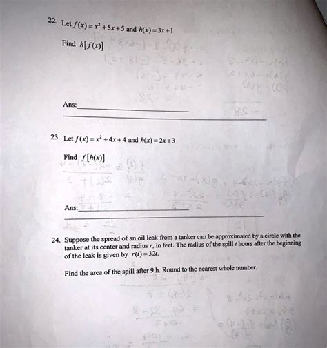 Solved Let Fx X2 5 And Hx 3x 1 Find H F6 Ans Fx