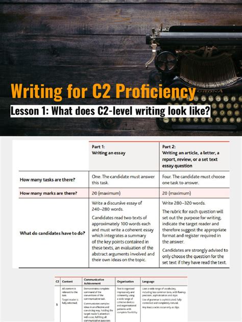 Writing For C2 Proficiency Lesson 1 What Does C2 Level Writing Look Like Pdf