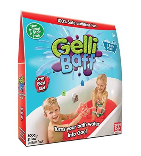 Gelli Baff Red Twin Pack - Turn Your Tub into Kid Safe Goo! - Yinz Buy
