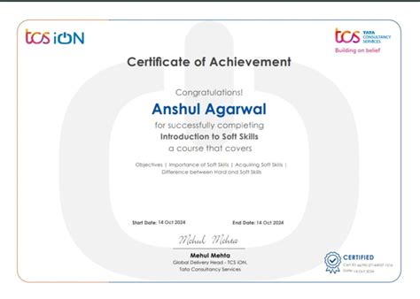 Anshul Agarwal On Linkedin Softskills Learningjourney Tcsion Professionaldevelopment