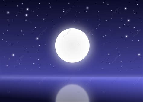 Full Moon Blue Night Sky Background Full Moon Sky Background Blue