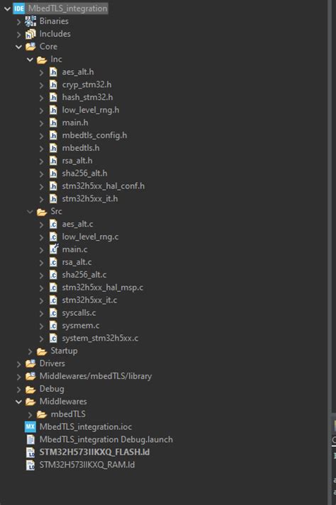 Porting Mbed Tls To The Stm32h5 Platform With Hard Stmicroelectronics Community