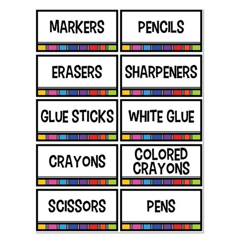 Classroom Organization Labels Classroom Organization Small Lucky