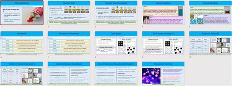 Solutions ~ Ks3 ~ Year 8 Teaching Resources
