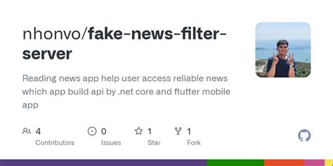 Github Nhonvofake News Filter Server Reading News App Help User Access Reliable News Which