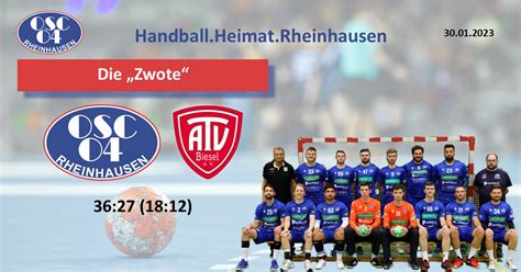 2 Herren OSC ATV Biesel 36 27 18 12 OSC Handball Heimat