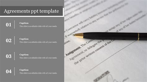 Free Contracts And Agreements Google Slides PPT Templates