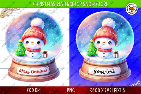Snowman Snow Globe Png Merry Christmas Graphic By Digital Craftyfox