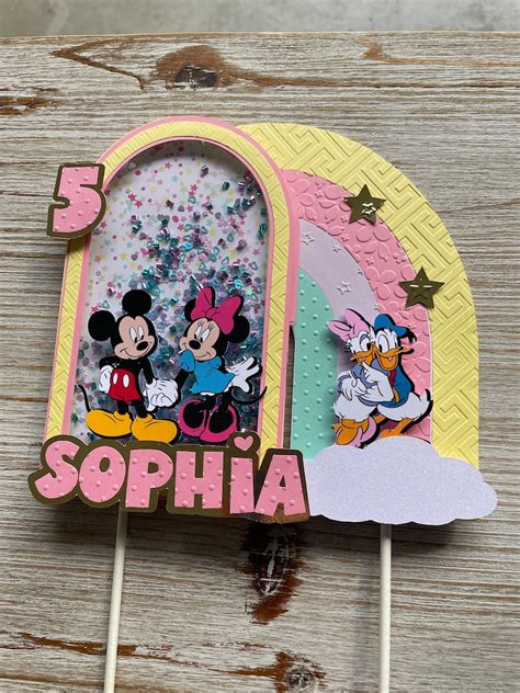 Mouse Shaker Cake Topper Cake Topper Birthday Decorations Etsy