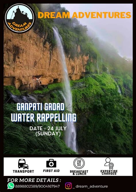 Ganpati Gadad Waterfall Rappelling Mumbai Hikers Network