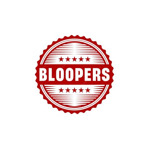 Premium Vector Bloopers Grunge Rubber Stamp