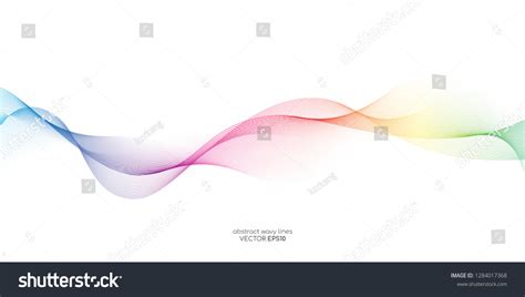 Abstract Colorful Wave Line Background Clipart