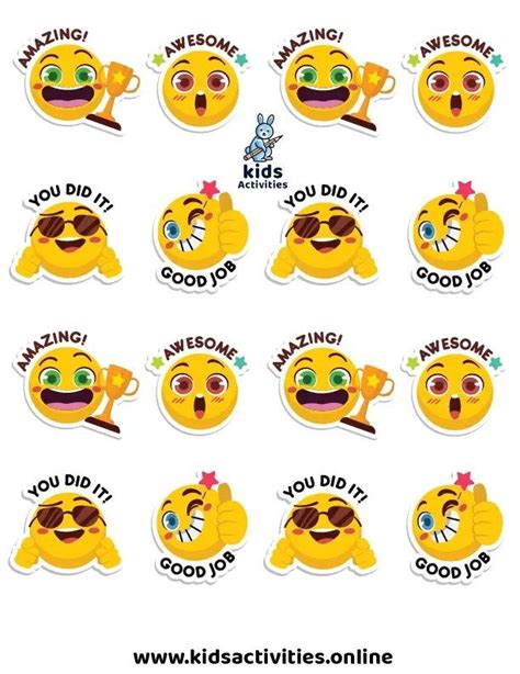 Free Printable Smiley Face Stickers Emoji Face Free Emoji Printables