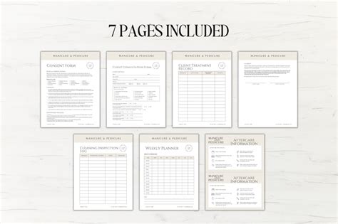 Nail Tech Forms Consent Form Nails Client Intake Forms Nail