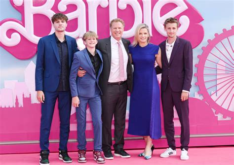 Will Ferrells Sons And Wife Join Him At Barbie Premiere In London