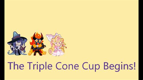 Crk The Triple Cone Cup Begins Jinxlol Cookie Run Kingdom Youtube