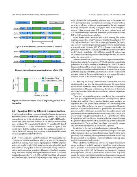 Osp Boosting Distributed Model Training With 2 Stage Synchronization