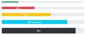 Bootstrap Progress Simple Striped Animated And More