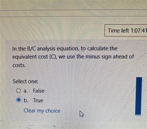 solved in the b c analysis equation to calculate the