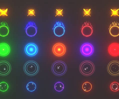 Artstation Unity Ui Vfx Package Vol1 Vol4 Visual Effects Game Assets