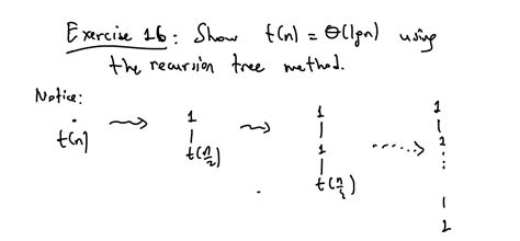 Solved Exercise Show f n θ lgn using the recursion Chegg