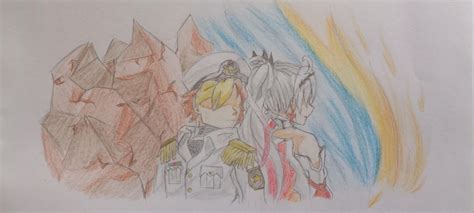 My Captain Hyperion And Herrscher Kiana Fanart R Houkai Rd