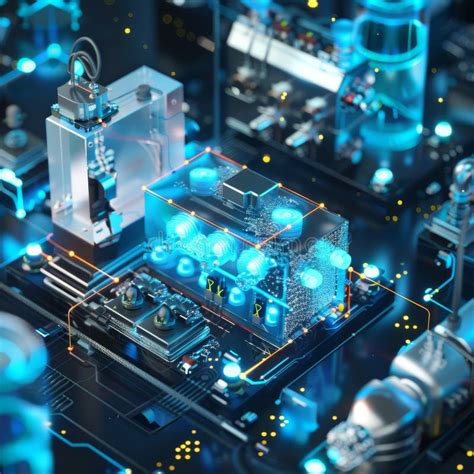 Futuristic Circuitry Assembly Stock Image Image Of Electronics