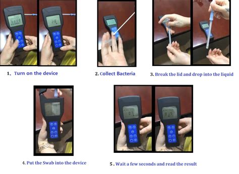 Handheld Top Quality Atp Meter And Atp Analyzer With Swabs For Surface