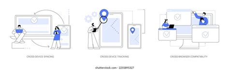 Automated Algorithm Abstract Concept Vector Illustration Stock Vector