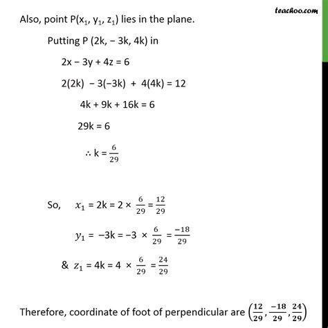 Example 16 Find Coordinates Of Foot Of Perpendicular From Equation
