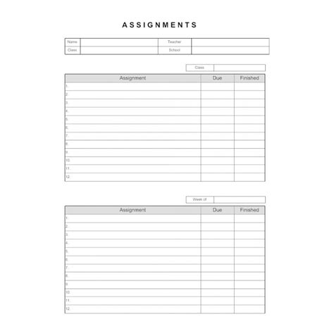 Cna Assignment Sheet Template Printable Cna