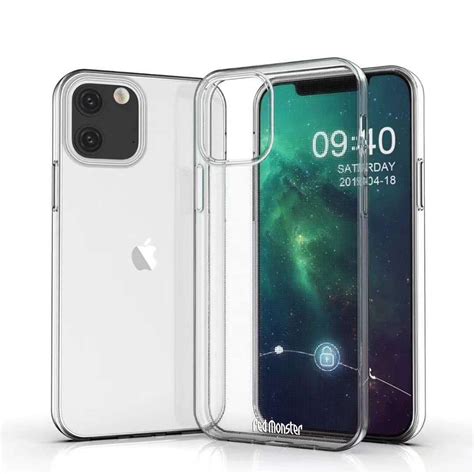 Red Monster TOUGH NAKED ARMOUR SOFT SAFE CLEAR For IPhone 12 Series RMVHG