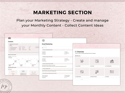 Notion Business Planner Template Julia On Purpose