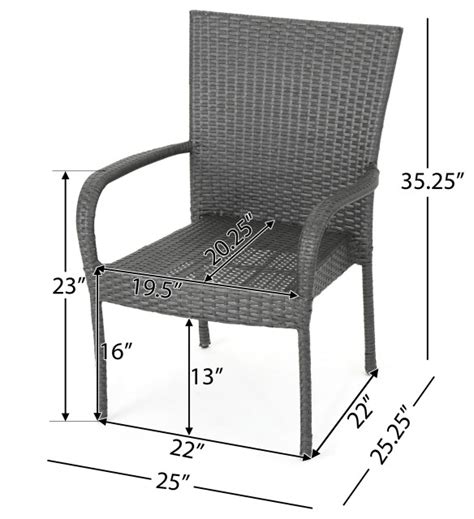 GDF Studio 3 Piece Baer Outdoor Acacia Wood And Wicker Bistro Set Gray