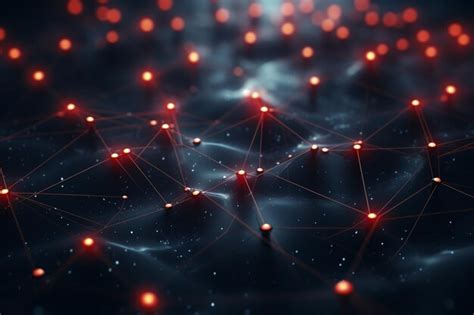 premium ai image highspeed network connections in a technology matr