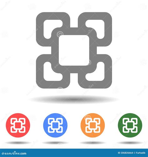 Center Alignment Vector Icon On White Background Flat Vector Center