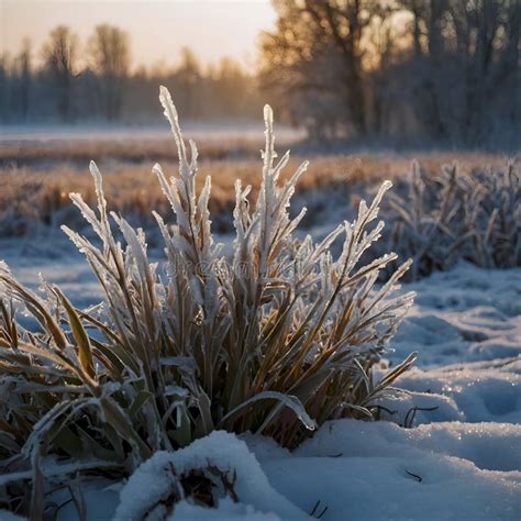Winter In Siberia Background Ai Generated Stock Illustration