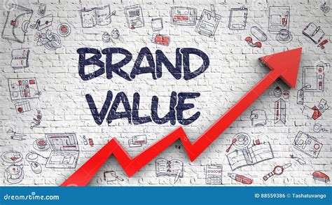 Brand Value Drawn On Brick Wall Stock Illustration Illustration Of