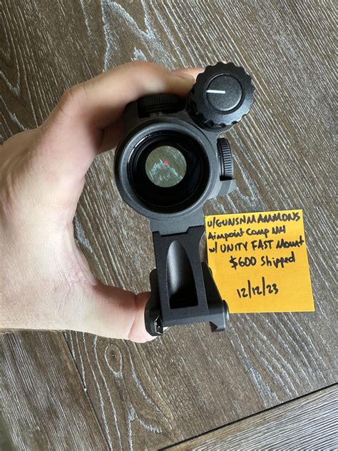 Aimpoint Comp M4 2moa With Unity Tactical Fast Mount In Black Great