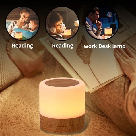 Mini L Mpara LED De Noche Con Control T Ctil Luz De Camping Ambiente
