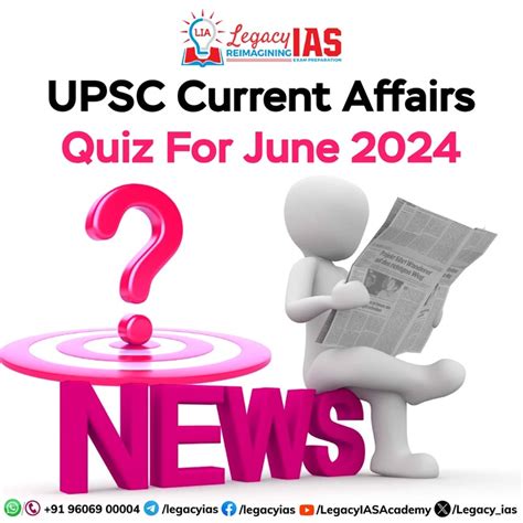 Current Affairs Quiz 21 June 2024 Legacy Ias Academy