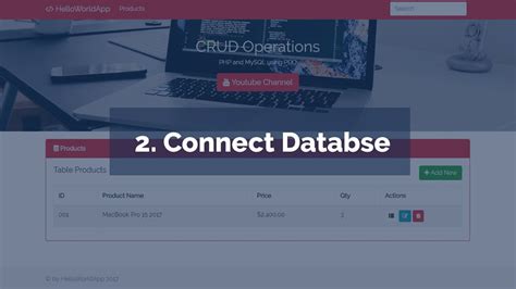 2 Connect To Database Crud Operations In Php And Mysql Using Pdo Youtube