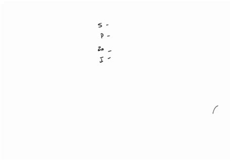 SOLVED Predict The Charge Of The Monatomic Ions Formed By S P Zn And I