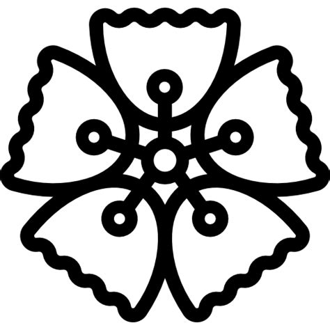 Flower Detailed Rounded Lineal Icon