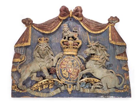 Bonhams An English Carved And Polychrome Wood Architectural Fragment