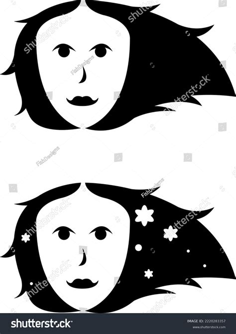 Set Female Face Icons Stock Vector Royalty Free 2220283357 Shutterstock